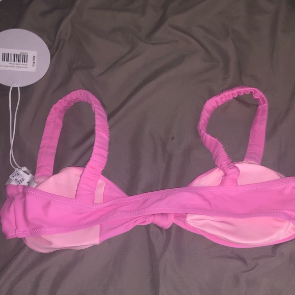 Princess Polly | Swim | Princess Polly Pink Front Knot Bikini Top ...